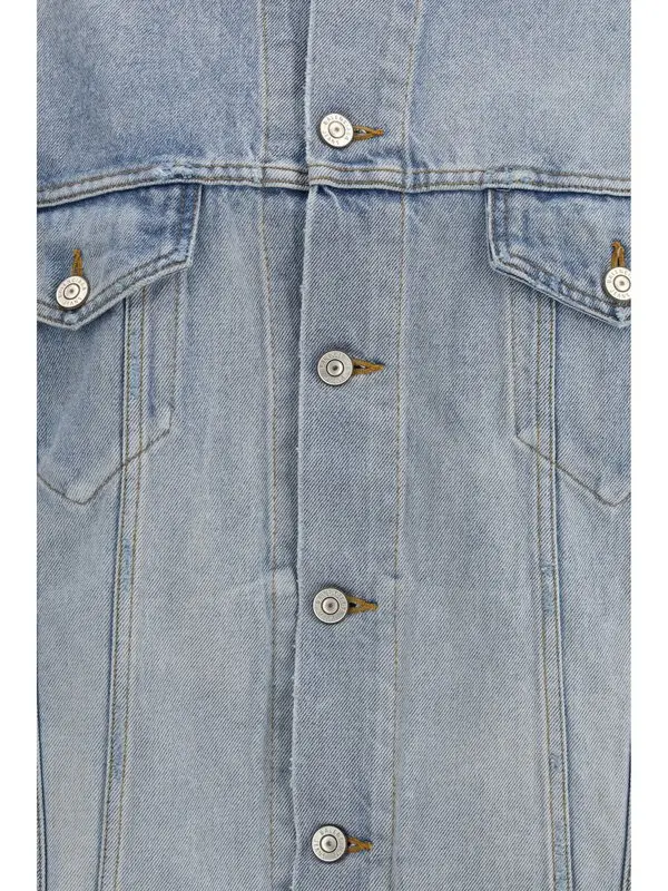 Balenciaga Regular-fit Denim Jacket - Blue