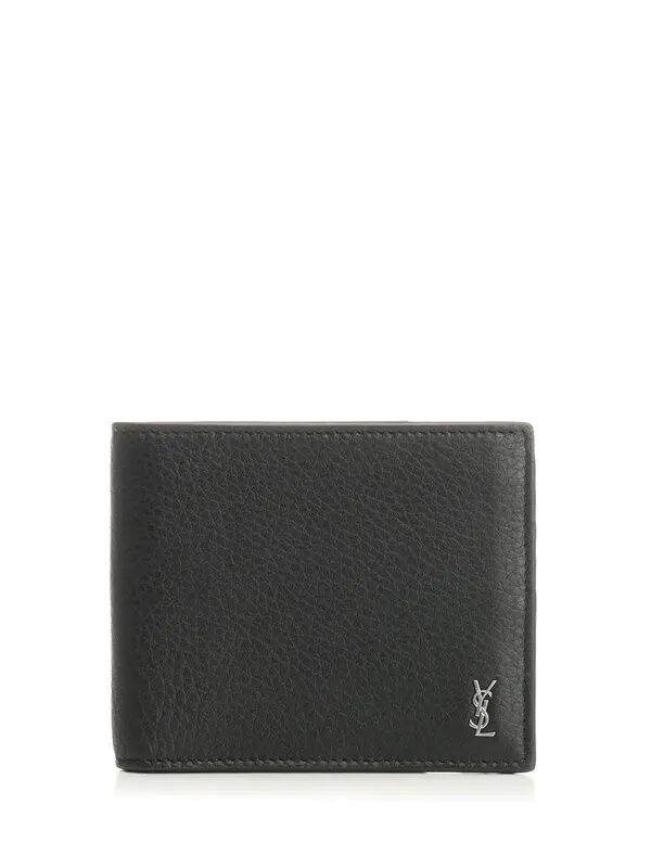 Saint Laurent Tiny Cassandre Wallet - Black