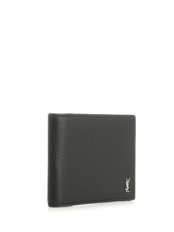 Saint Laurent Tiny Cassandre Wallet - Black