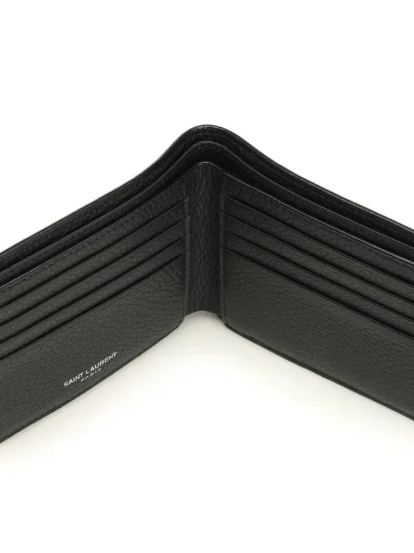 Saint Laurent Tiny Cassandre Wallet - Black