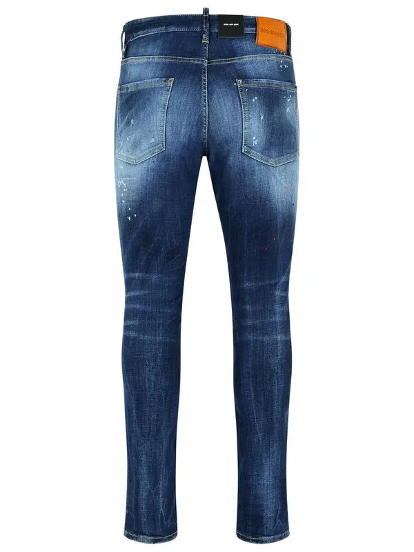 Dsquared2 Cool Guy Medium Wash Cotton Denim Jeans - Blue