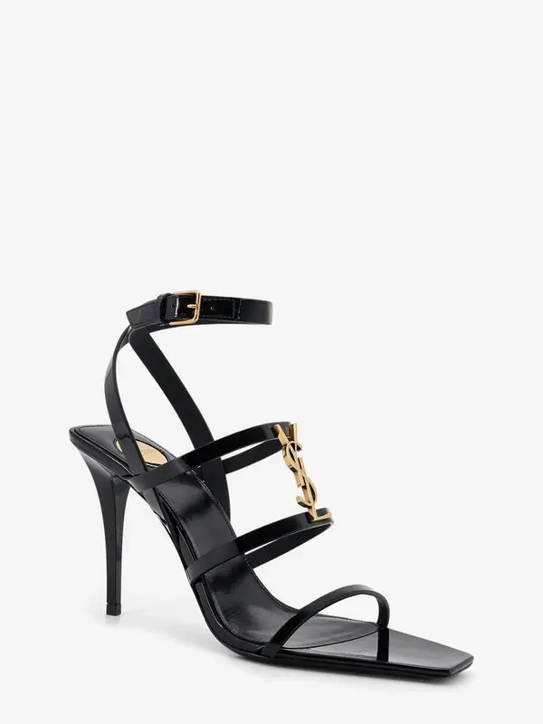 Saint Laurent Cassandre Patent Leather Sandals - Multicolor