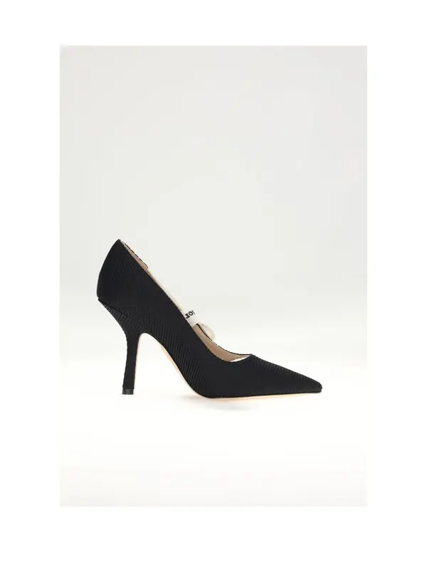 Dior Patent Leather Slingback Pumps - Black