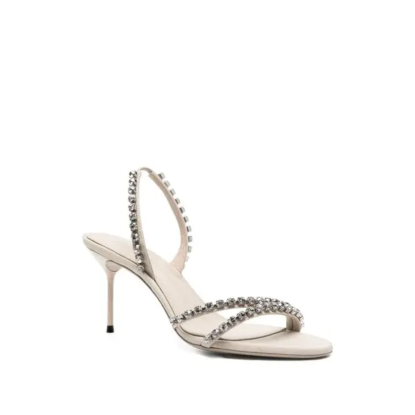 Paris Texas Embellished Stiletto Heel Slingback Sandals