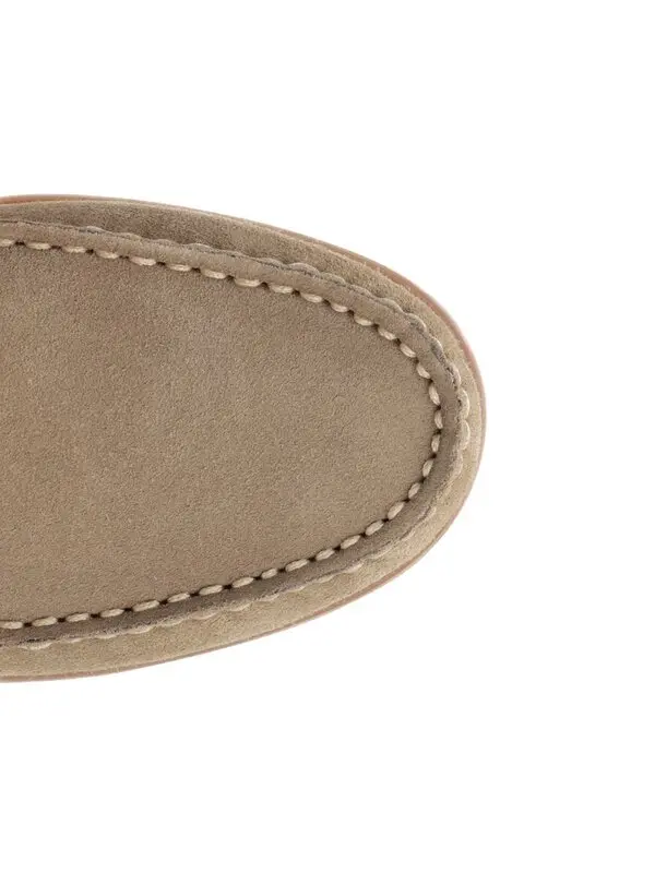 Paraboot Barth Suede Loafers - Cream