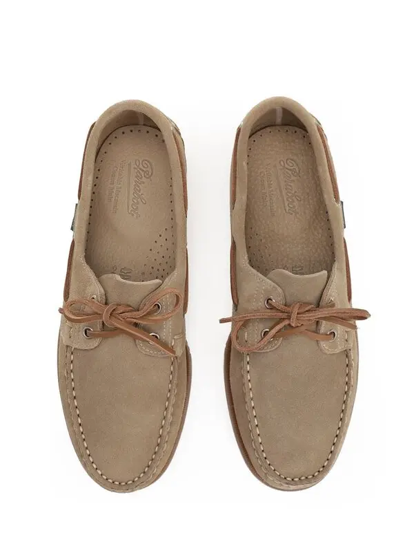 Paraboot Barth Suede Loafers - Cream