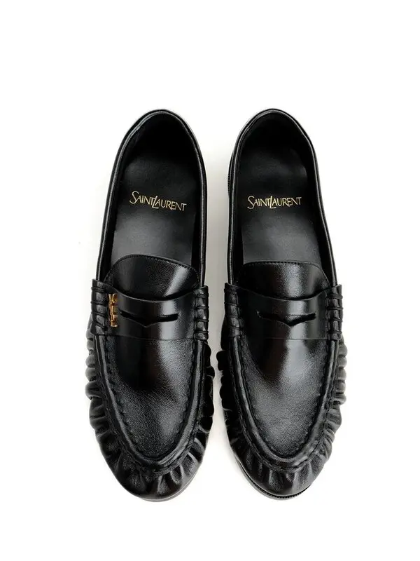 Saint Laurent Le Loafer Moccasins - Black