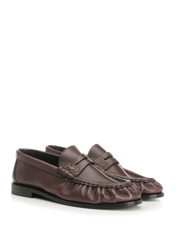 Saint Laurent Le Loafer Moccasins - Brown