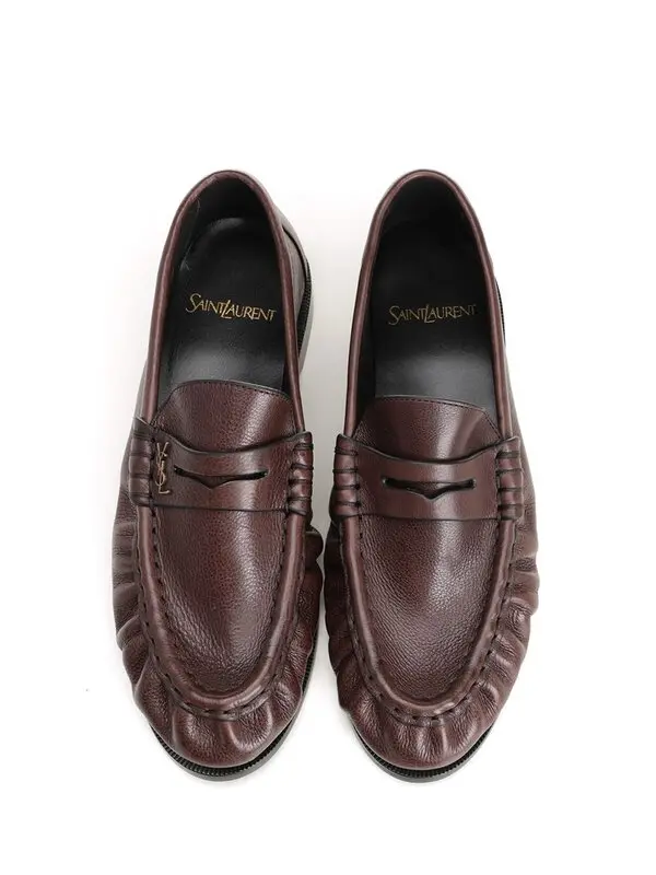 Saint Laurent Le Loafer Moccasins - Brown