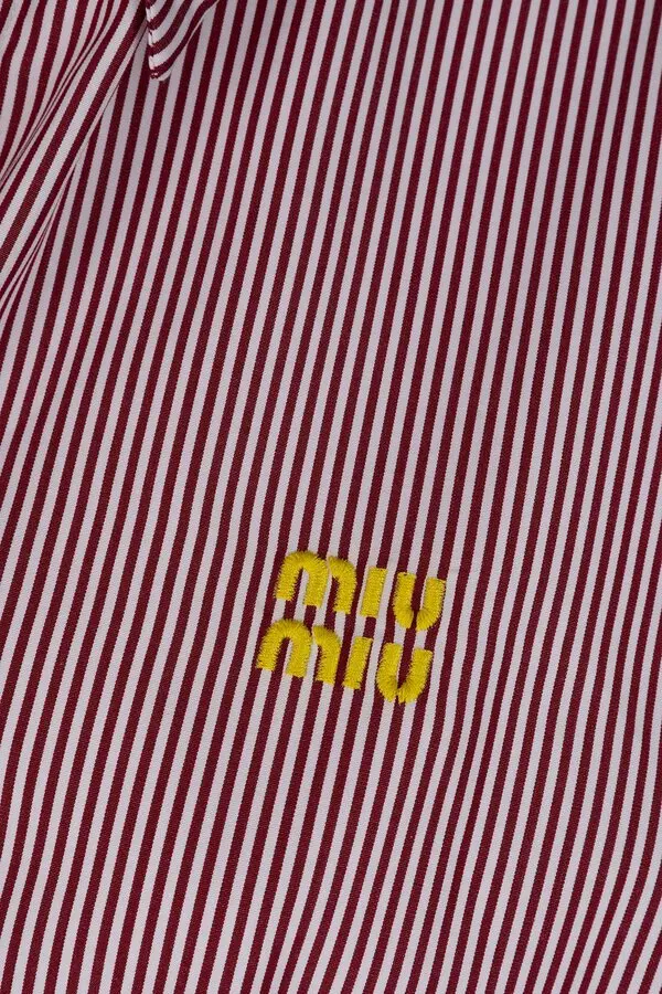 Miu Miu Striped Button-up Shirt - Multicolor
