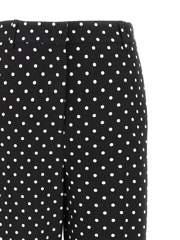 Valentino Garavani Supergran Polka Dot Wide Leg Pants