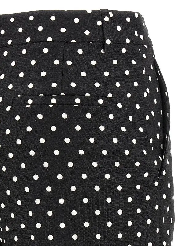 Valentino Garavani Supergran Polka Dot Wide Leg Pants