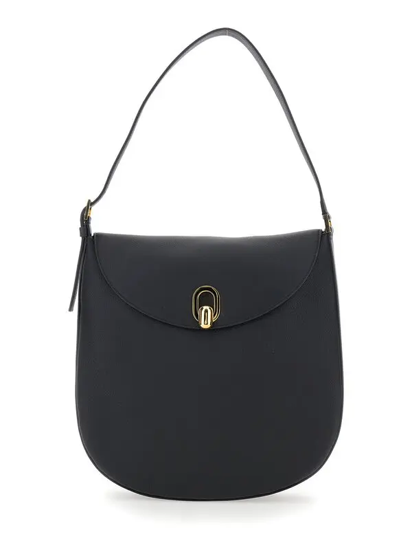 Savette Tondo Shoulder Bag With Logo Plate - Multicolor
