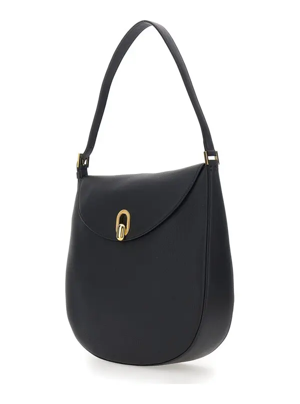 Savette Tondo Shoulder Bag With Logo Plate - Multicolor