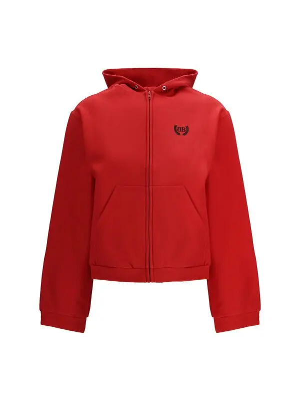 Balenciaga Laurel Classic Zip-up Hoodie - Red