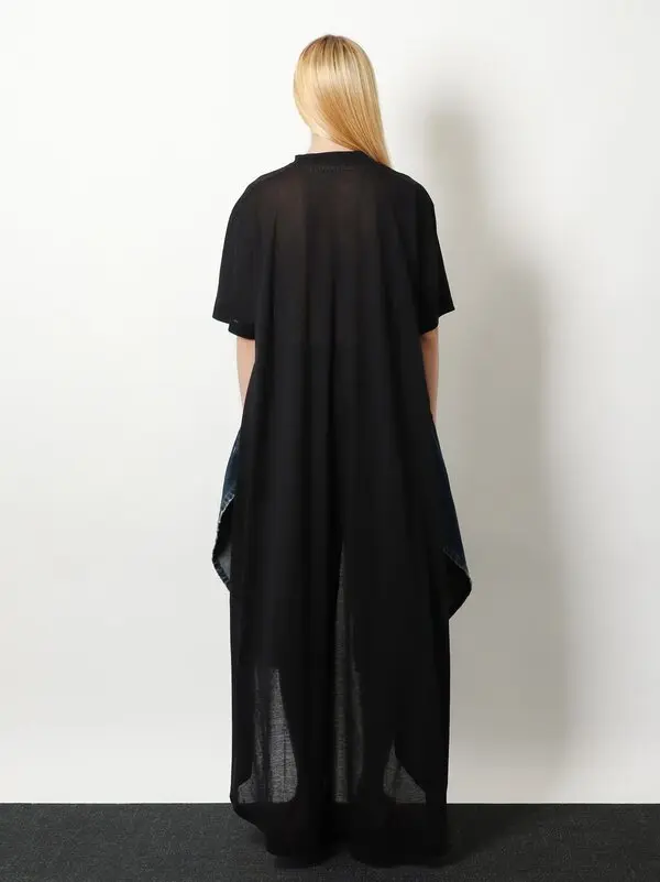 Balenciaga Crewneck Long Jersey T-shirt Dress