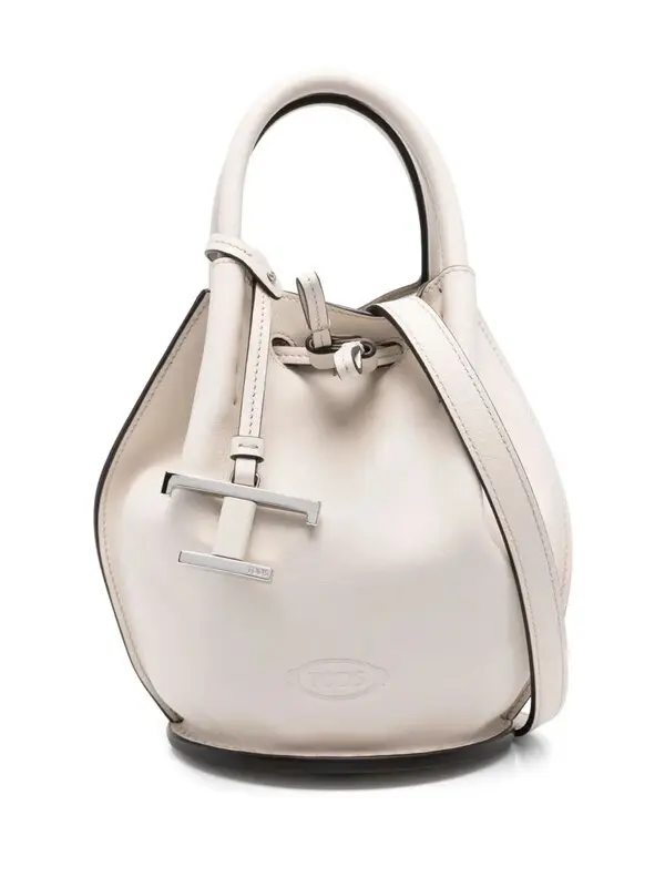 TOD'S Logo-charm Leather Mini Bucket Bag - Multicolor