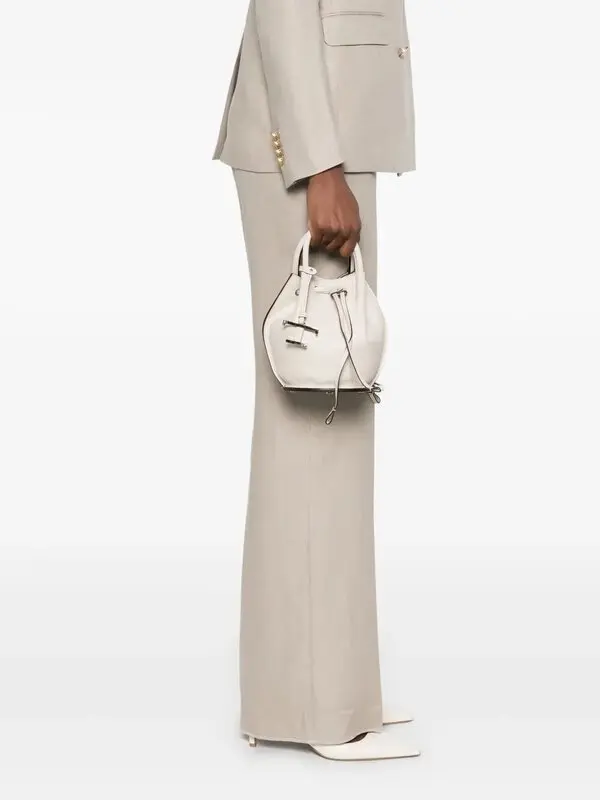 TOD'S Logo-charm Leather Mini Bucket Bag - Multicolor