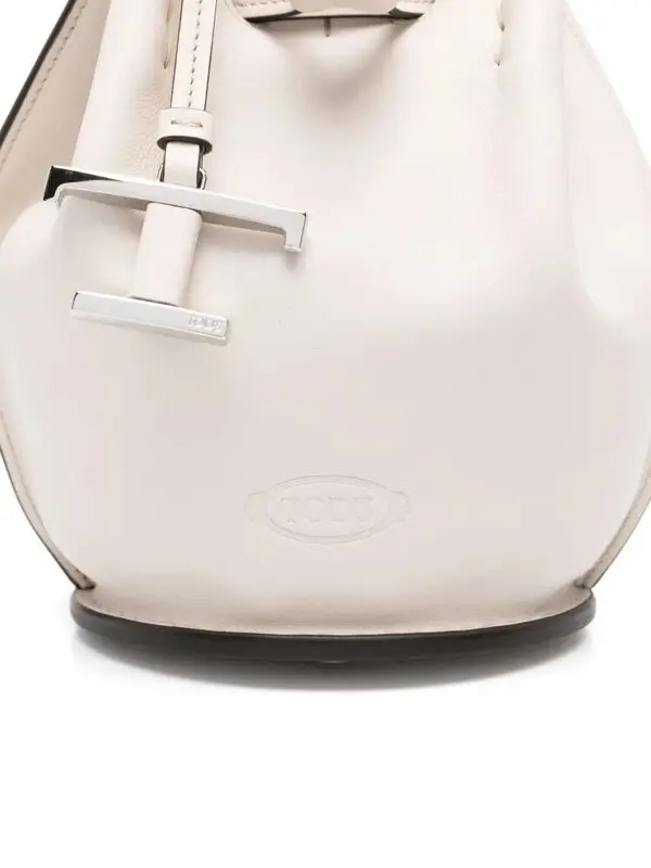 TOD'S Logo-charm Leather Mini Bucket Bag - Multicolor