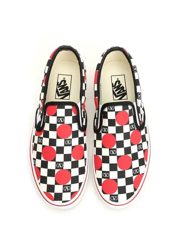 Valentino Garavani X Vans Slip-on Sneakers With Vlogo Checkerboard Print