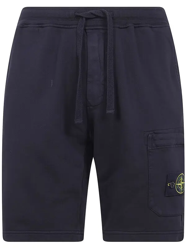 Stone Island Cargo Shorts With Drawstring Waist