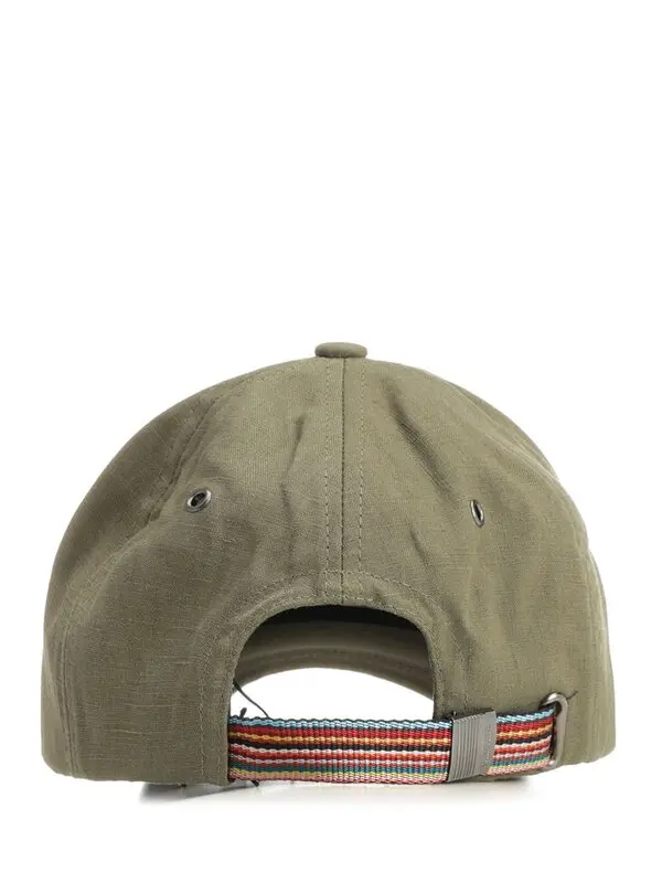 Paul Smith Linen Baseball Cap - Green