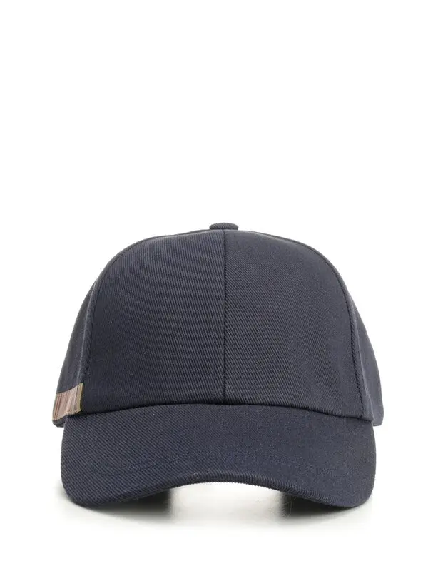 Paul Smith Signature Stripe Trim Baseball Cap - Blue