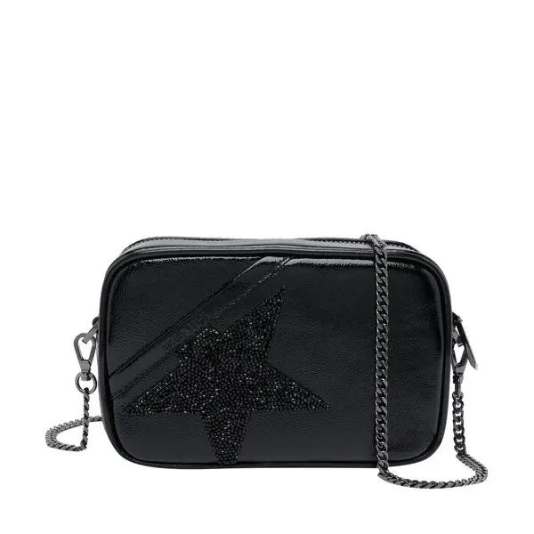 GOLDEN GOOSE Mini Star Crossbody Bag - Black