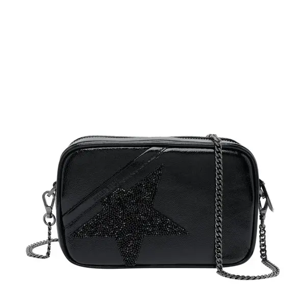 GOLDEN GOOSE Mini Star Crossbody Bag - Black