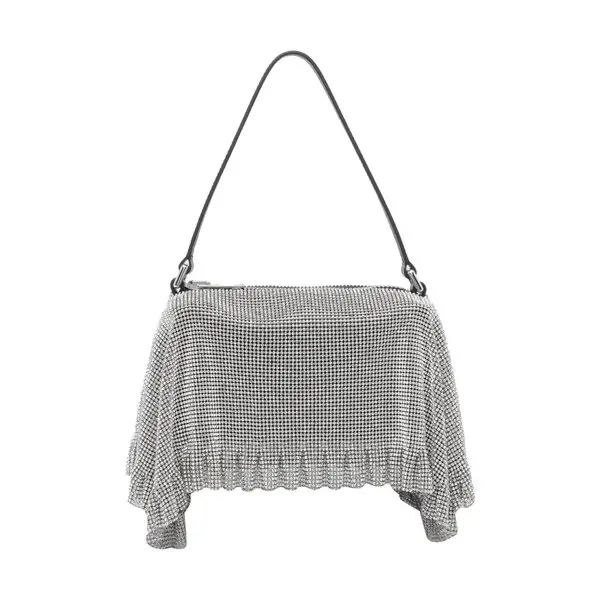 Alexander Wang Divina Pouch With Crystals - Silver