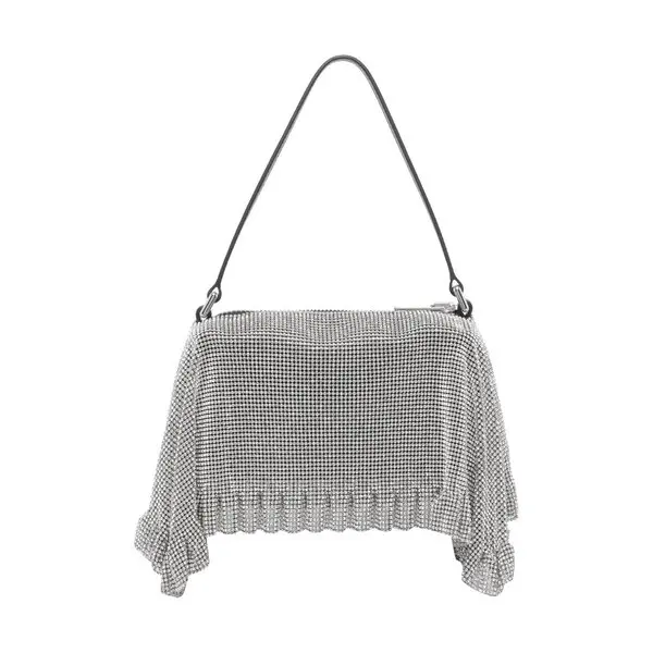 Alexander Wang Divina Pouch With Crystals - Silver