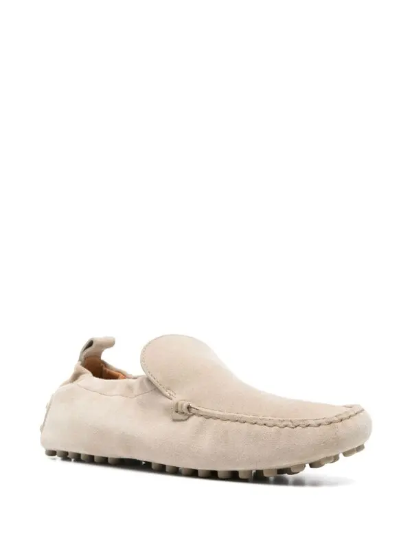 TOD'S Gommino Curled Suede Loafers - Multicolor