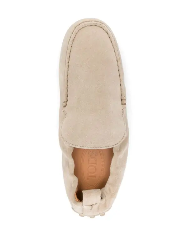 TOD'S Gommino Curled Suede Loafers - Multicolor