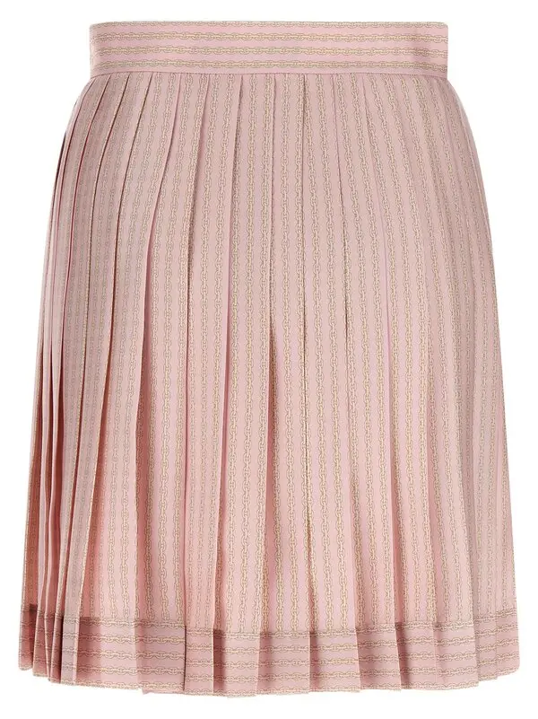 Versace Treasure" Foulard Print Silk Twill Mini Skirt