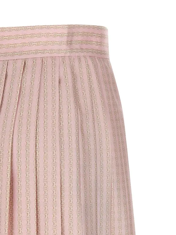 Versace Treasure" Foulard Print Silk Twill Mini Skirt