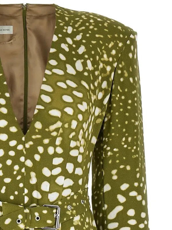 Dries Van Noten Dohana' Printed Viscose Dress With Belt