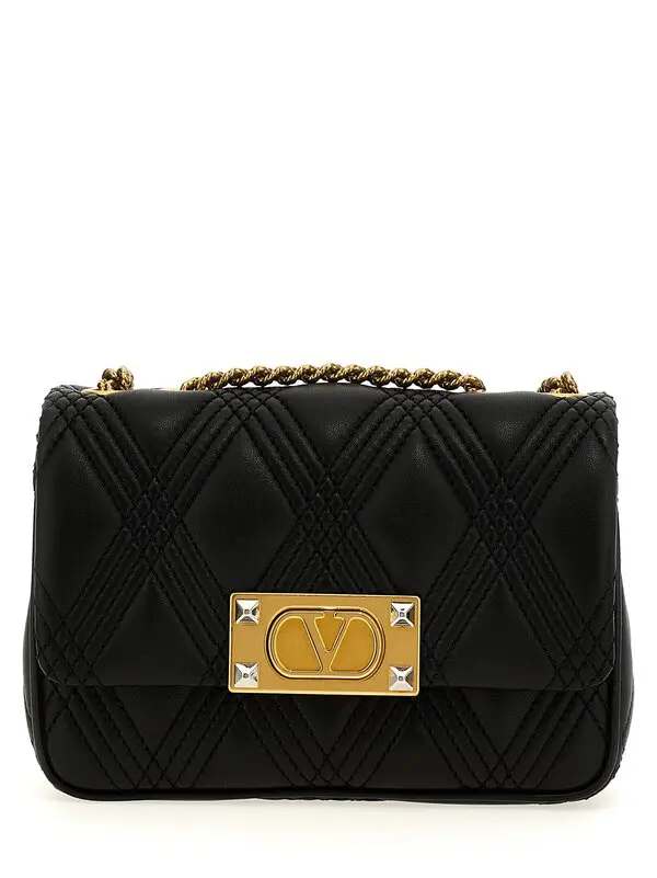 Valentino Garavani Quiltie 67 Shoulder Bag - Black