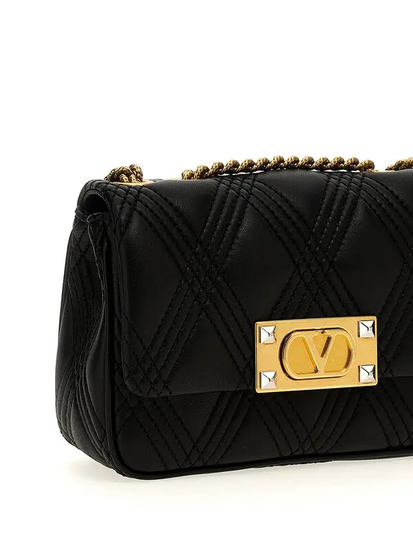 Valentino Garavani Quiltie 67 Shoulder Bag - Black