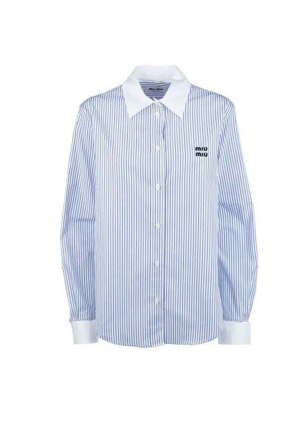 Miu Miu Striped Shirt - Multicolor