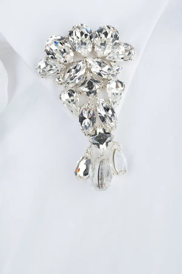 Prada Embellished Cropped Shirt