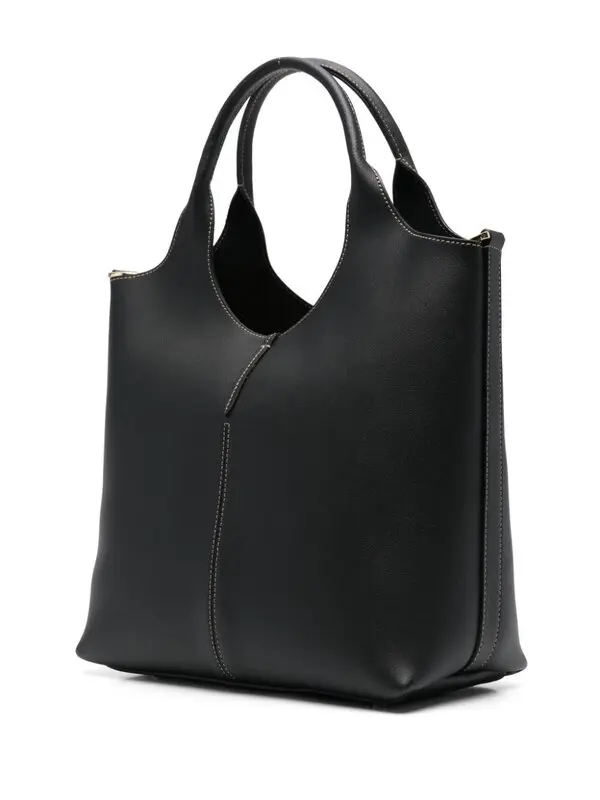TOD'S Leather Small Tote Bag - Black