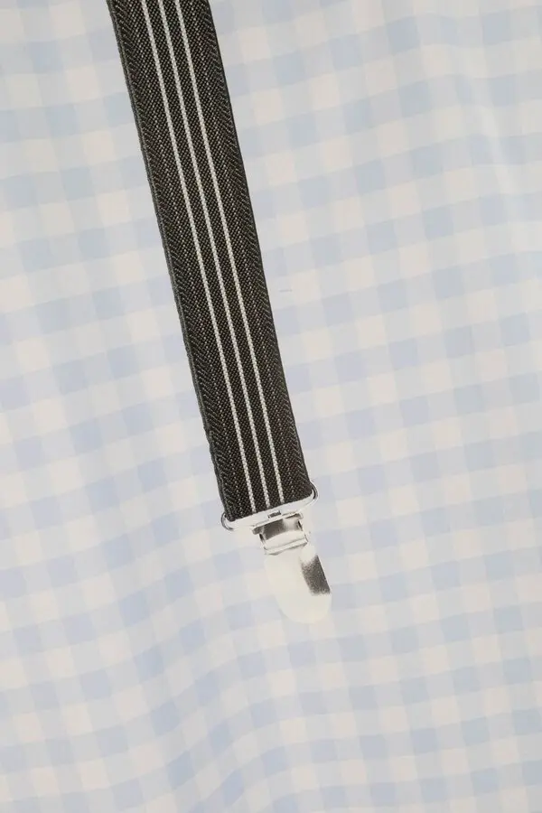 Moschino Checked Shirt With Suspenders
