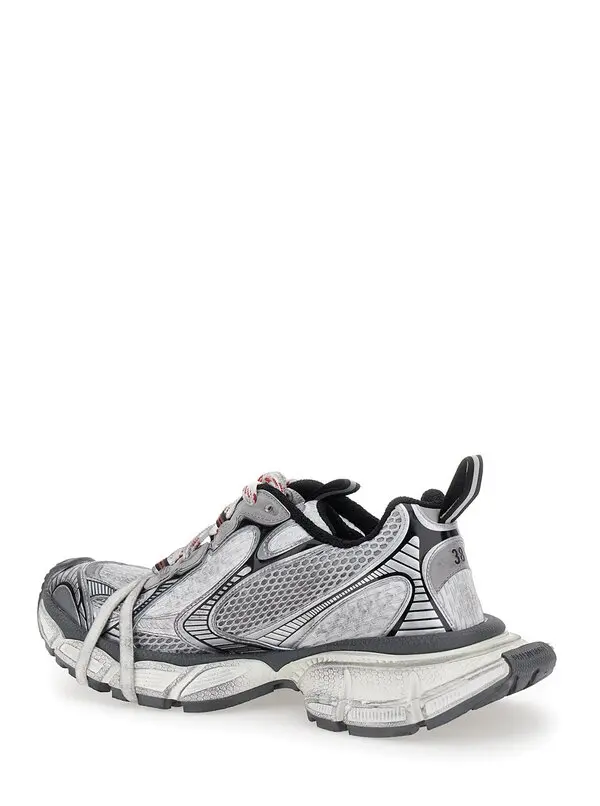 Balenciaga 3xl' Metallic Tech Fabric Sneakers - Gray