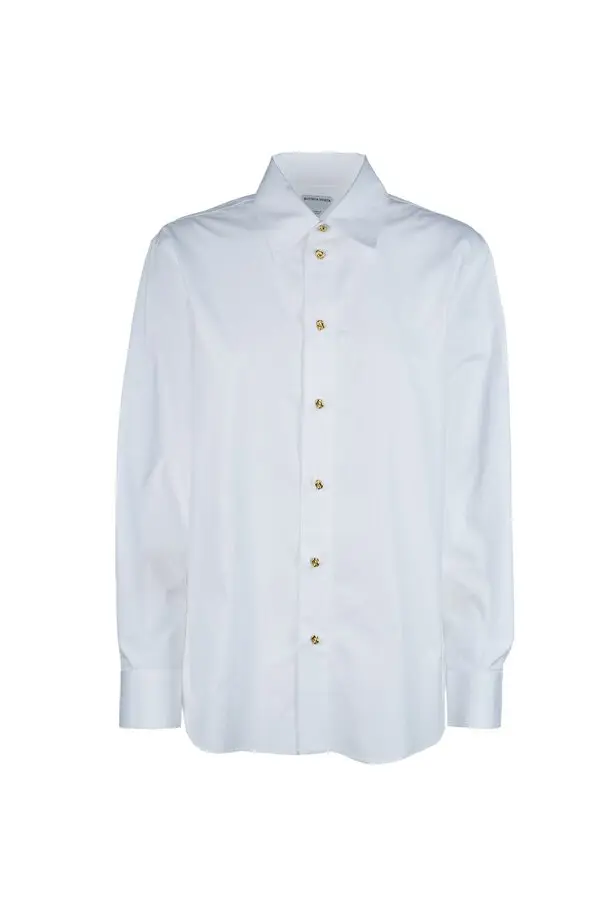 Bottega Veneta Classic Collar Shirt With Knot Detailing - Multicolor