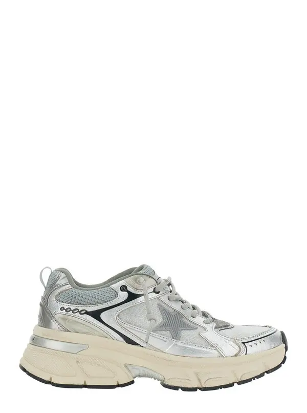 GOLDEN GOOSE Lightstar Low Top Sneakers With Star Patch - Multicolor