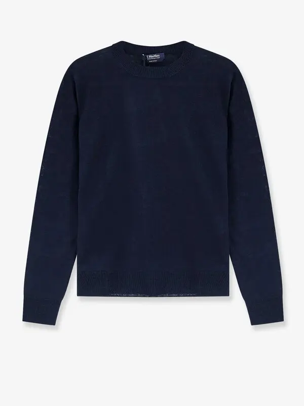 Max Mara Linen Crew Neck Sweater - Multicolor
