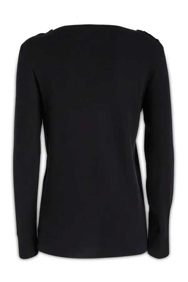 Gucci Boat Neck Knitwear With Button Detail - Multicolor