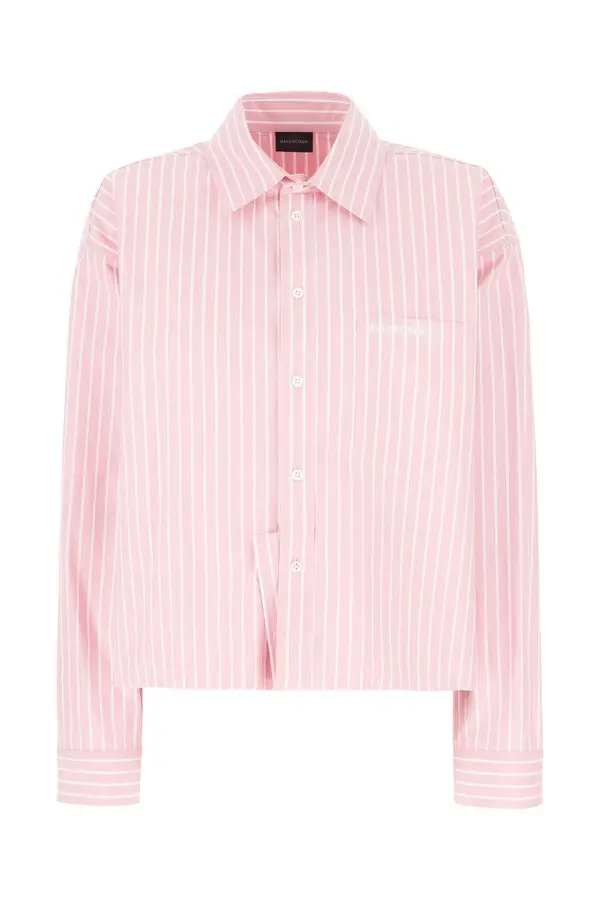 Balenciaga Striped Button-up Shirt - Multicolor