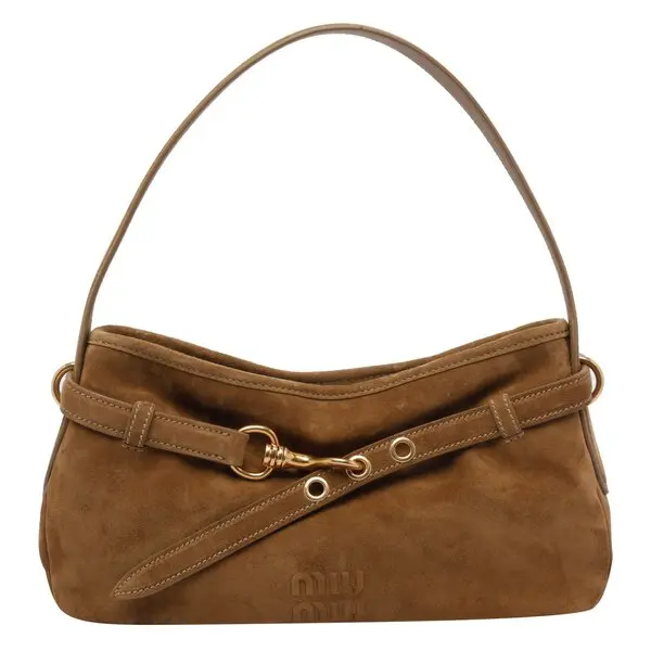 Miu Miu Suede Shoulder Bag