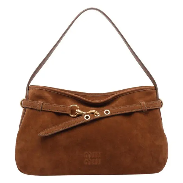 Miu Miu Suede Shoulder Bag